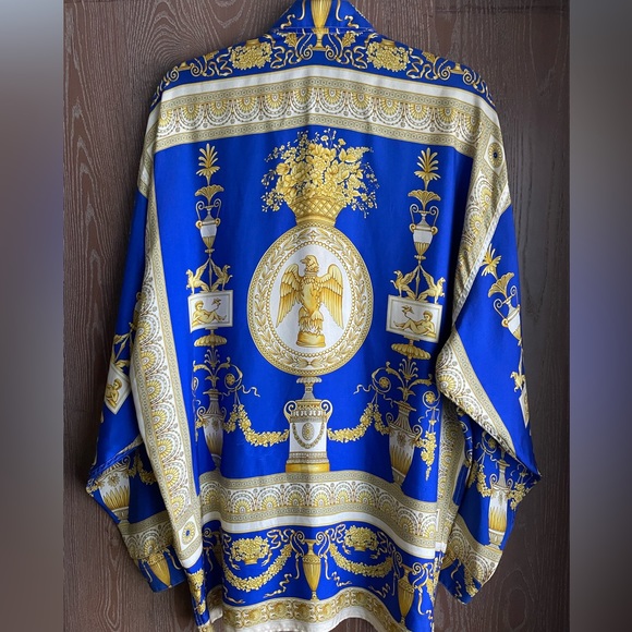 Versace | Shirts | Rare Gianni Versace Golden Eagle Cornicopiabaroque ...